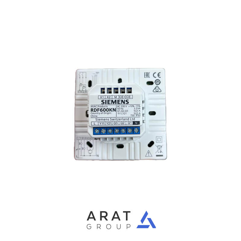 خرید ترموستات هوشمند کنترل فن کوئل زیمنس مدل RDF600KN